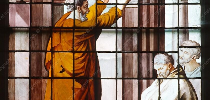 Restoration of Thomas Jervais window, Agher Church | Irish Georgian Society